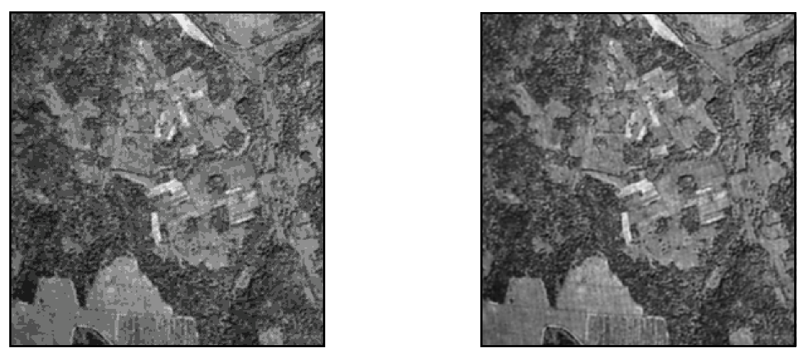 Dos imagenes con distinta resolución radiométrica (de izquierda a ...